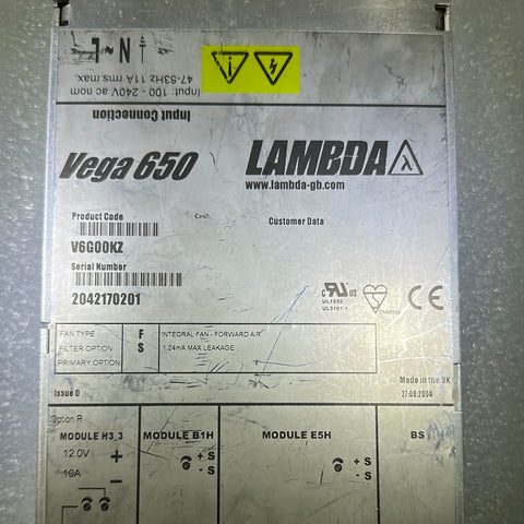Lambda Vega 650 Power Supply – PFIParts
