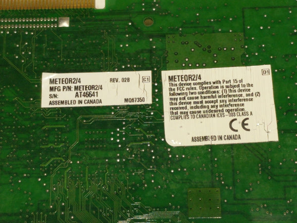 MATROX METEOR II METEOR2/4 Image Capture Card 750-0201 – PFIParts