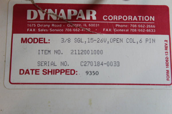 Dynapar Qube 2112001000 Encoder – PFIParts