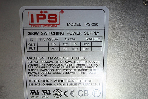 IPS-250 Switching Power Supply – PFIParts