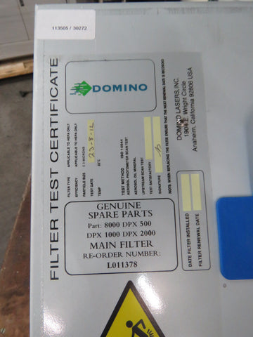 Domino 8000 DPX 500-2000 L011378 Filter Replacement – PFIParts