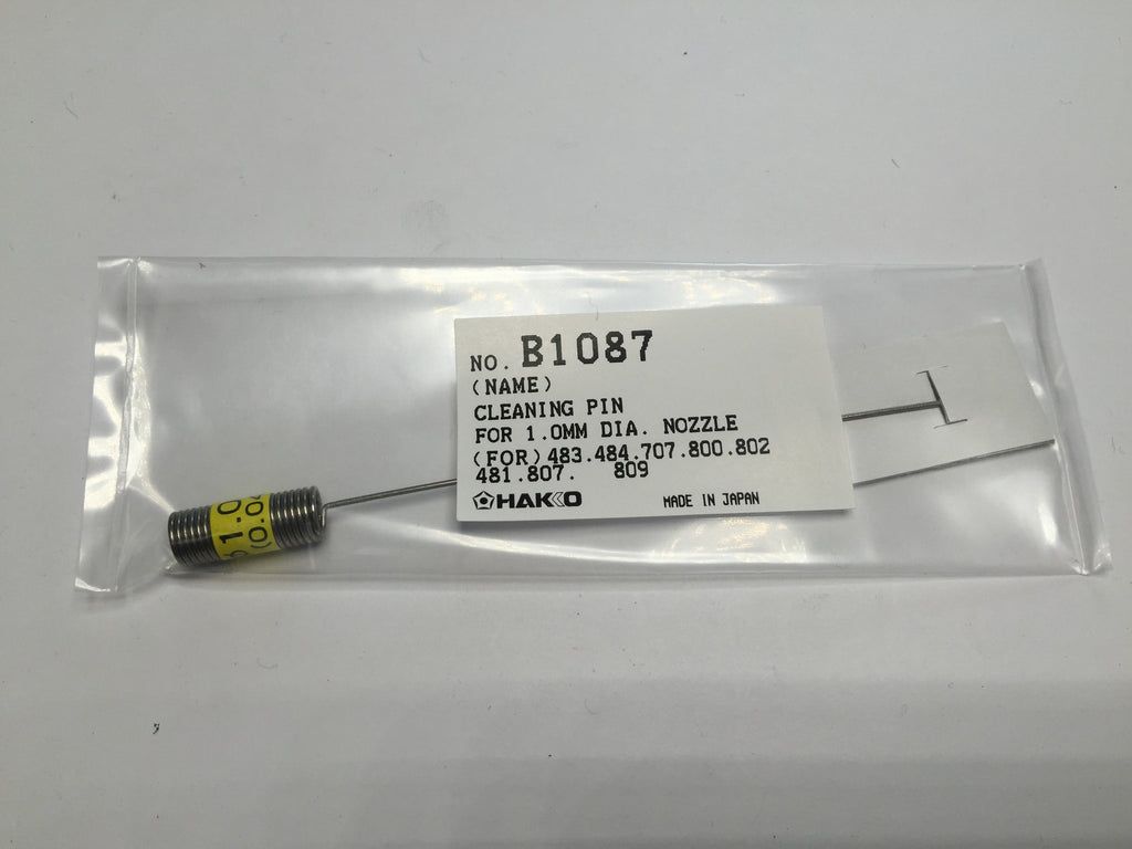 PFIParts - Hakko B1087 Cleaning Pin for 1.0mm Dia. Nozzle - www ...