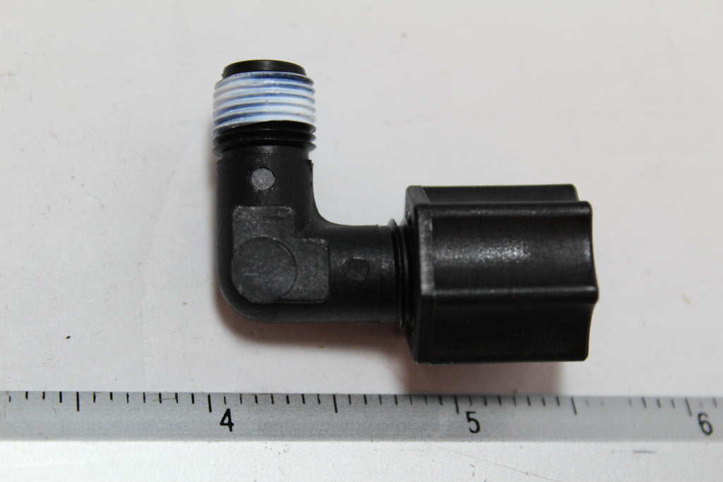 Asymtek 7021499 Fitting, 1/8"MPT-1/4"COMP., ELBOW, BLACK, PP – PFIParts