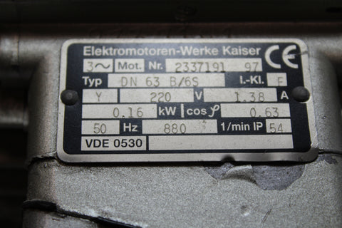Elektromotoren-Werke Kaiser DN 63 B/6S Motor – PFIParts